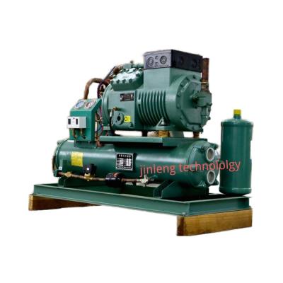 China 6P Industrial Water Cooled Condensing Unit | Semi-Hermetic Compressor for Chiller & Process Cooling for sale