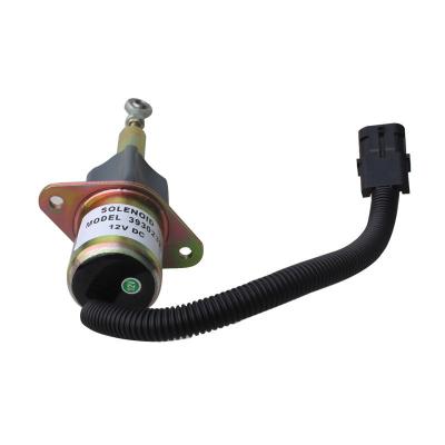 China 12V DC Fuel Shut Down Solenoid For Cummins Generator Diesel Pump 3930233 for sale