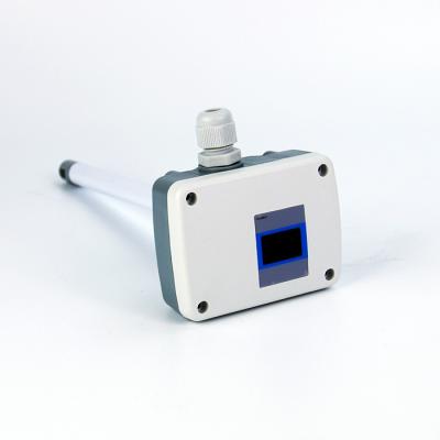 China Ducted Type Wind Speed Sensor 4 - 20mA 0 - 10V DC Air Velocity Sensor For HVAC System for sale