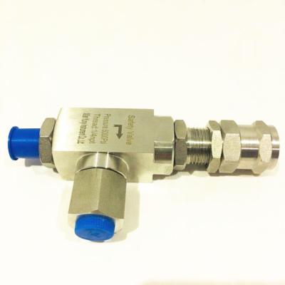 China Stainless Steel Safety Valve Safety Relief Valves Pressure Safety Valve With 6000psi 1/4npt for sale