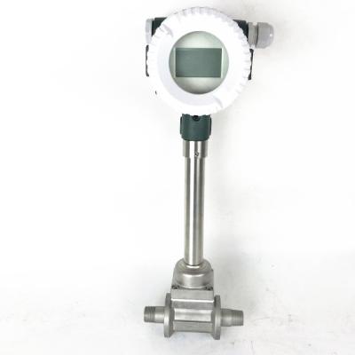 China Liquid DN100 Flanged Connection Vortex Flow Meter Pipe Line for sale