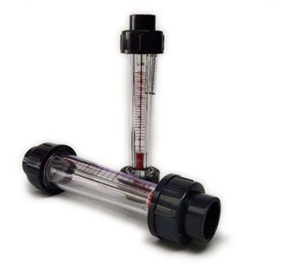 China Anti Corrosion UPVC PVC Flowmeter Plastic Tube Rotameter for sale
