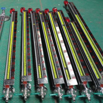 중국 자기 플랩 레벨 게이지 오일 탱크 레벨 게이지 스테인레스 스틸 자기 레벨 표시기 판매용