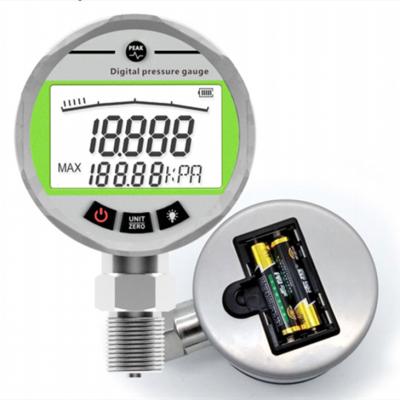 China SS304 Industrial Digital Water Pressure Gauge High Precision for sale