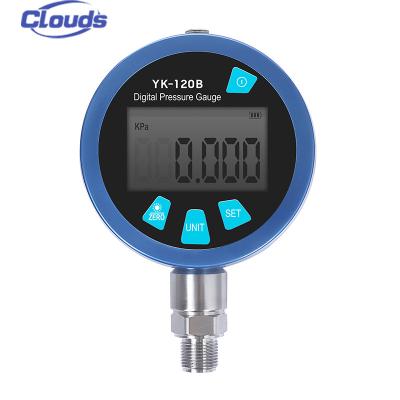 China Shelok Industrial Barometric 600Bar Adjustable Pressure Gauge Hydraulic Oil Diaphragm Digital Manometer for sale