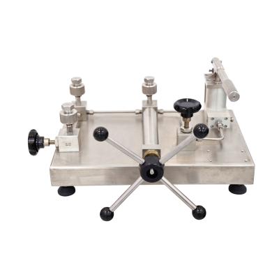 China 5~250MPa Oil Operated Hydraulic Pressure Dead Weight Tester Pressure Gauge Tester for sale