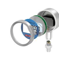 中国 クラウドデジタルタイヤ真空オイルマノメーター52MM PCP PSI 10バー温度圧力計 販売のため