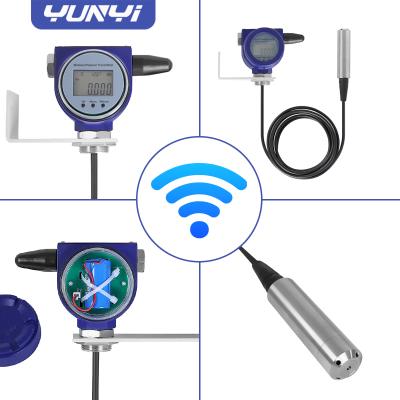 China Yunyi High Accuracy IoT Industrial Wireless Pressures Liquid Level Sensor Probe Wireless Level Pressure Transmitter for sale