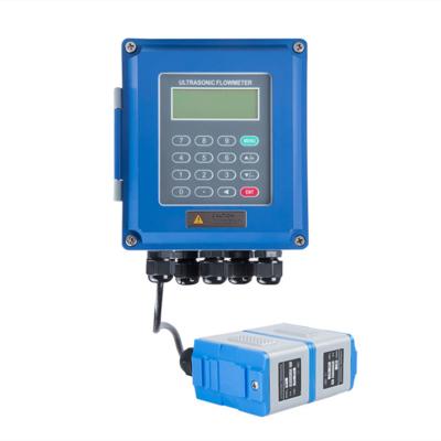 China Digital Wall Mounted Tri Clamp Ultrasonic Flow Meter Fixed Volumetric Flow for sale