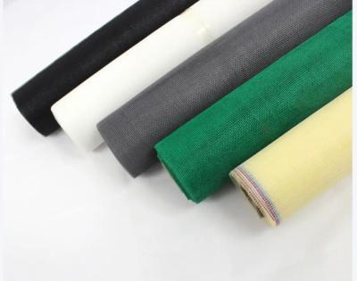 China PVC 16 Mesh Fiberglass Window Screen Roll With Different Colors for sale