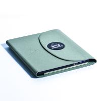 China A5 PU Leather Wireless Charging Notebook with Custom LED Logo 10W for sale