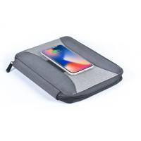 China Custom LED Logo A5 Wireless Charging Notebook 8000mAh Power Bank 10W for sale