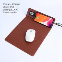 China 2 in 1 Multifunctional Wireless Charging Mouse Pad With Bracket for sale