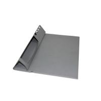 China PU Leather Wireless Charging Foldable Mouse Pad with Pen Holder 10W Fast Charging for sale