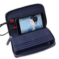 China Multicolor Leather Business Portfolio with 6800mAh Power Bank Wireless Charging for sale