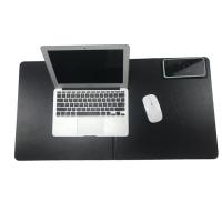 China Wireless Charging Mouse Pad XXL 800x400mm Fast Charging 10W Foldable PU Leather Desk Mat for sale