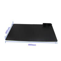 China Wireless Charging Mouse Pad XXL 800x400mm Fast Charging 10W Foldable PU Leather Desk Mat for sale