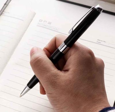 Cina Penna su ordinazione di Logo Reusable Metal Ball Point, penna di palla Ultraportable della clip del metallo in vendita