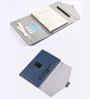 China Smart Notebook Password Lock Notepad with Wireless Charging 160 Pages PU Leather for sale