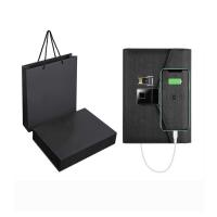 China Smart Notebook Password Lock Notepad with Wireless Charging 160 Pages PU Leather for sale