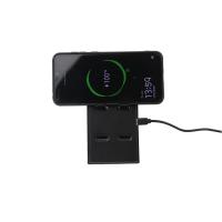 China Adjustable Wireless Charger Phone Stand Foldable Fast Charging Cradle 15W for sale