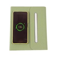 China A5 Wireless Charging Power Bank Notebook 100 Sheets PU Leather Moistureproof Portable for sale