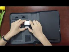 Portable Waterproof Binder Leather Business Padfolio Mobile Power Notebook