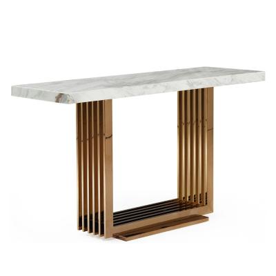 China Marmer Top Smalle Console Tafel Gang Accent Tafel 120cm/150cm Te koop
