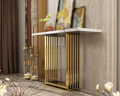 China Marmer Top Smalle Console Tafel Gang Accent Tafel 120cm/150cm Te koop