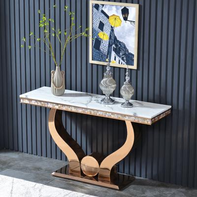China Wholesale Marble Console Tables - Stainless Steel Frames For Durability for sale