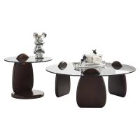 China Functional Glass Top Combination Coffee Table OEM ODM for sale