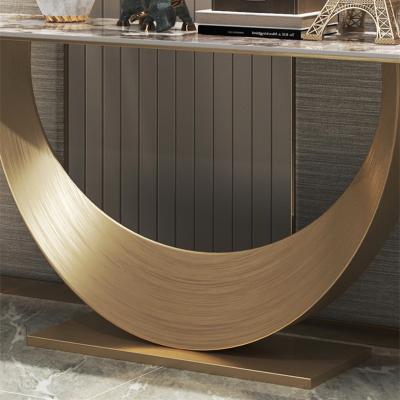 China Op maat gemaakt Luxury Entrance Console Tafel Goud 120cm/150cm Lengte Te koop