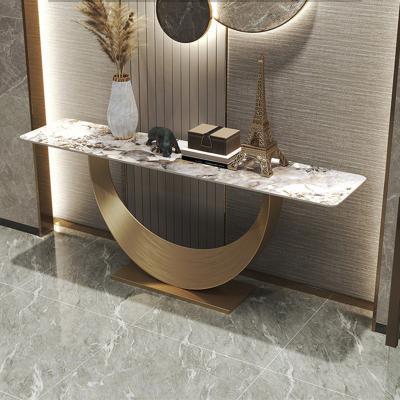 China Op maat gemaakt Luxury Entrance Console Tafel Goud 120cm/150cm Lengte Te koop