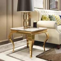 China Stainless Steel Square Sofa Side Table For Elegant Home Design for sale
