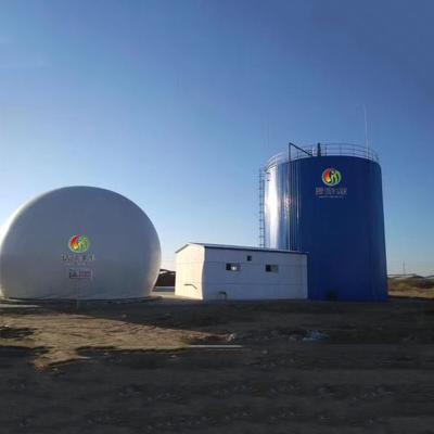 Cina Impianto di biogas Supporto per gas da 0,7 mm a 1,5 mm per il trattamento delle acque reflue in vendita
