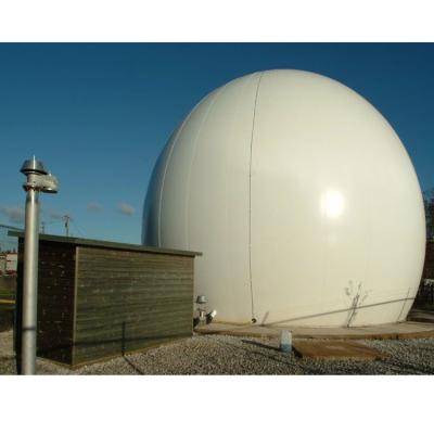 China Anti Corrosion Flexible Dual Membrane Gas Storage Tank With PES/PVC/PDFE Material for sale