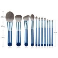 China Microcrystalline Silk Bristles Makeup Brush Kit Custom Logo Black for sale