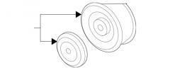China 94810212002 Idler Pulley 948-102-120-02 for sale