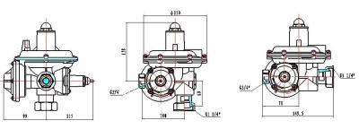 China ER50/70 SERIES PRESSURE REGULATORS for sale