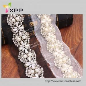 China Handmade Bead Tape with Lace for sale
