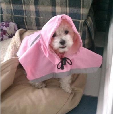 China Pink Medium , XXL Dog raincoat with hood for small dogs Nylon dog coat for sale