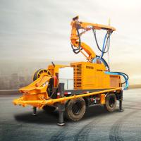 China Mining Wet Shotcrete Machine Wireless Remote Control With External Air Compressor for sale