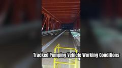 18 Meter Arm Length Tracked Pumping Vehicle Bridge Construction Video Case