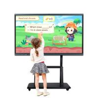 China 86 Inch 4K Resolution Interactive Whiteboard with 20-Point Infrared Touch Smart Blackboard for Teaching for sale