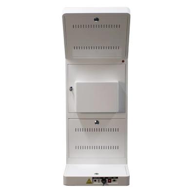 China Floor Standing Touch Screen Kiosk 21.5 Inch With IC Card Reader QR Code Scanner for sale