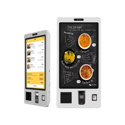 China Self Service Touch Screen Ordering Kiosk 21.5 Inch 24 Inch 27 Inch Wall Mounterd for sale