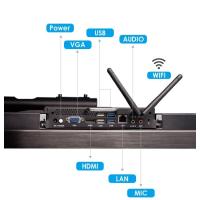 China 55 Inch Smart Touch Screen Interactive Flat Panel with 16:9 Aspect Ratio and 10 Point Touch for sale