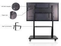 China 55 Inch Smart Touch Screen Interactive Flat Panel with 16:9 Aspect Ratio and 10 Point Touch for sale