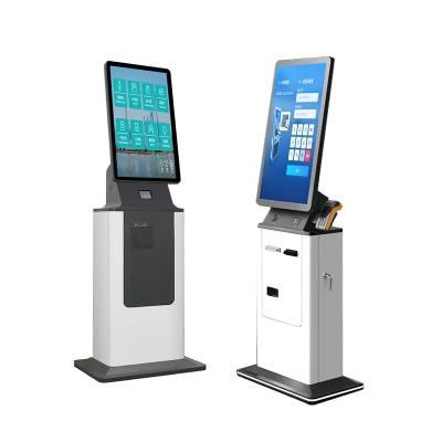 China Touch Screen Hotel Self Check In Kiosk 32 Inch Parking Car Payment Self Service Kiosk for sale
