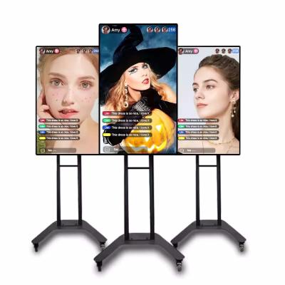 China Live Broadcast LCD Advertising Display HDMI/VGA/Inputs Wireless Share Display for sale